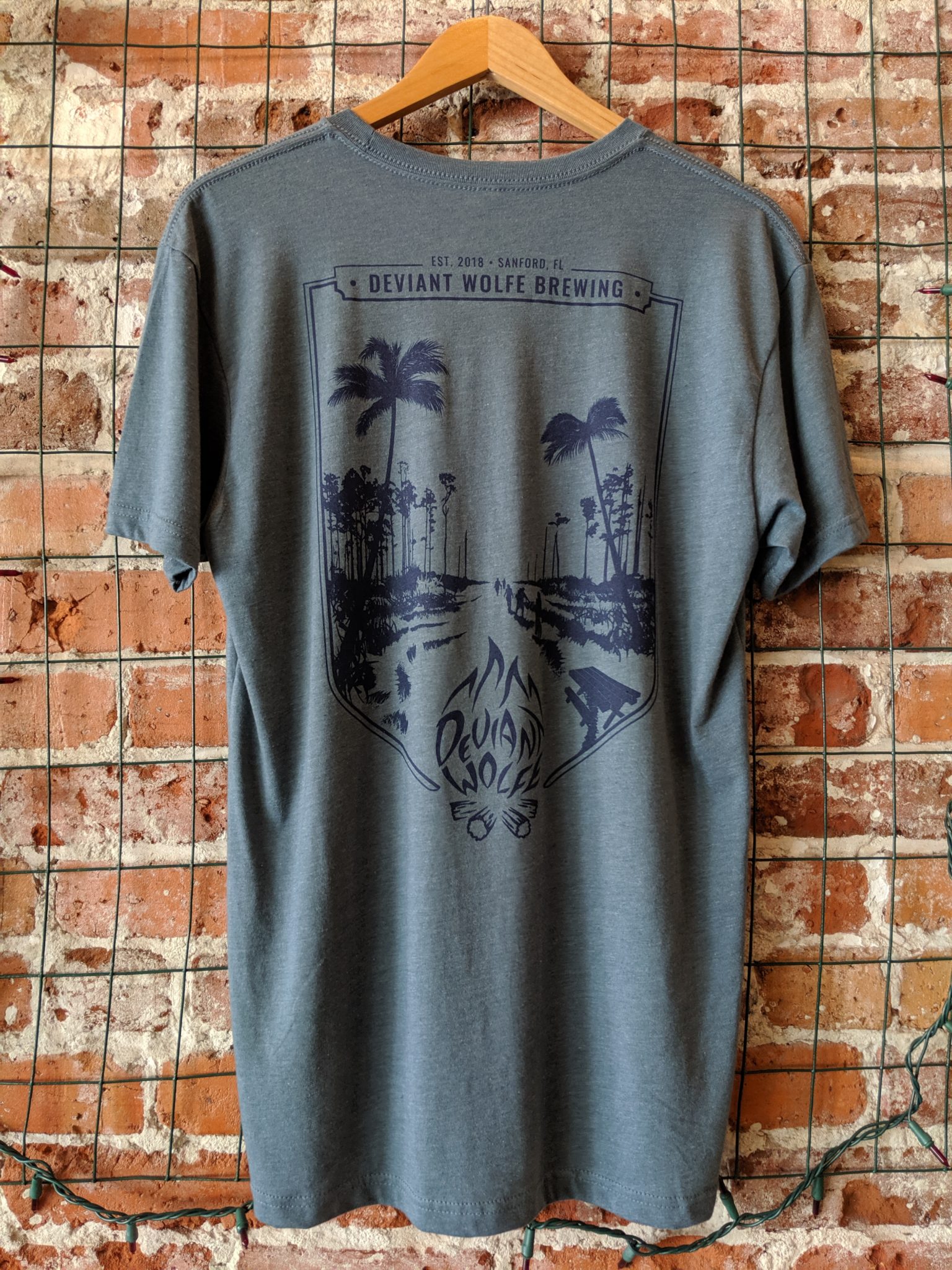 Blue DW Shirt | Deviant Wolfe Brewing